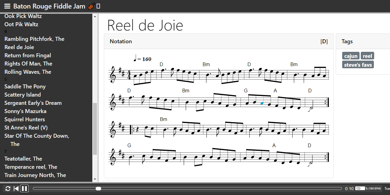 GitHub - stephenhebert/tunebook: A vanilla JS tunebook project