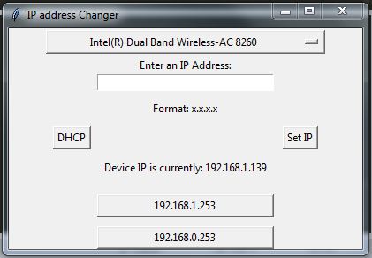 GitHub - bricklep/ip_changer: Change IP address in Windows