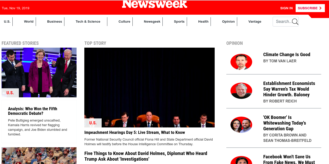 GitHub - bafiam/-Newsweek-clone: A Bootstrap project that consist of cloning the Newsweek's page ...