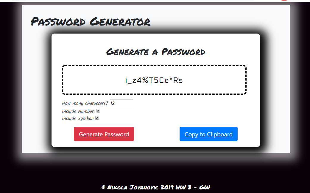 GitHub - nikola4work/PasswordGenerator