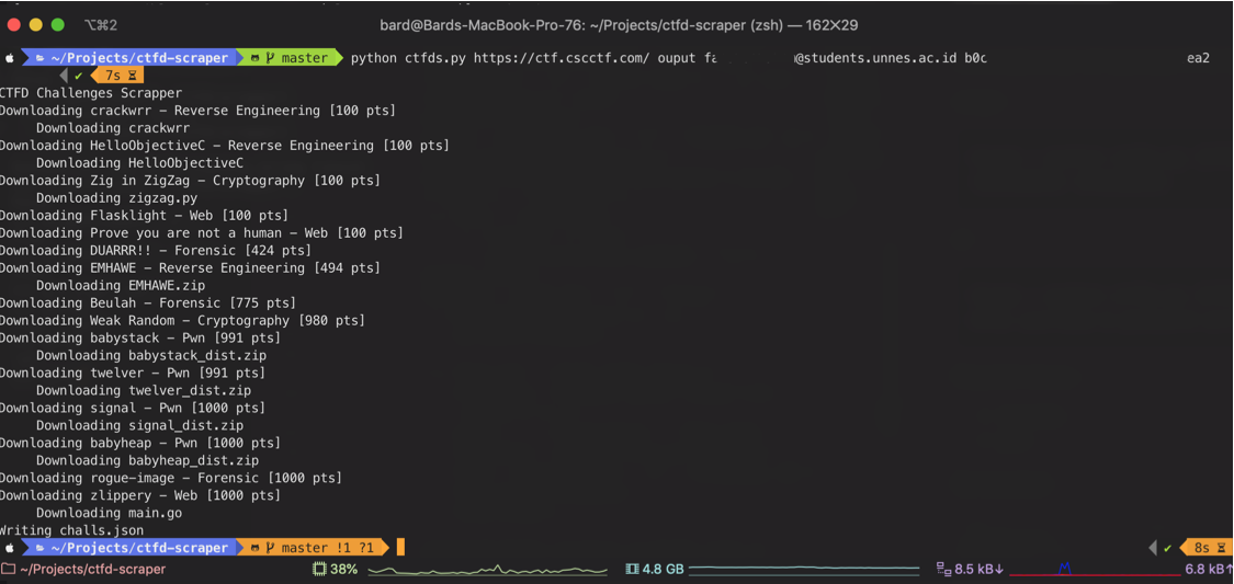 GitHub - bardiz12/ctfd-challenge-scraper: CTFd Challenge Scrapper and files downloader. for a ...
