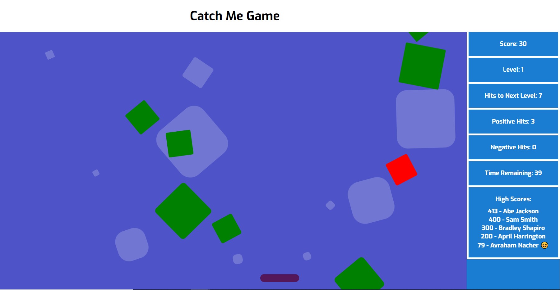 GitHub - AvrahamNacher/catch-me-game: A challenging game to play on ...