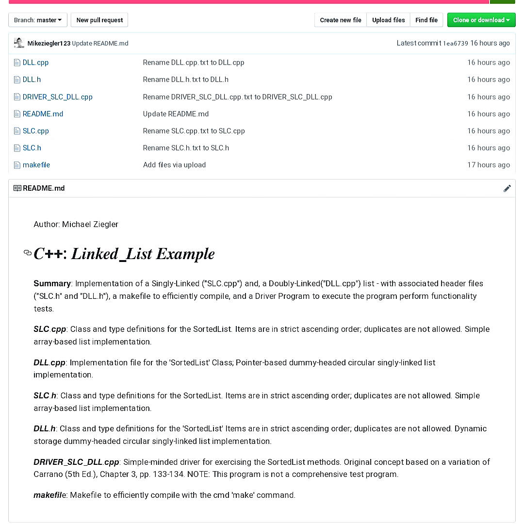 GitHub Mikeziegler123 Linked List Cpp Implementation Of A Singly 