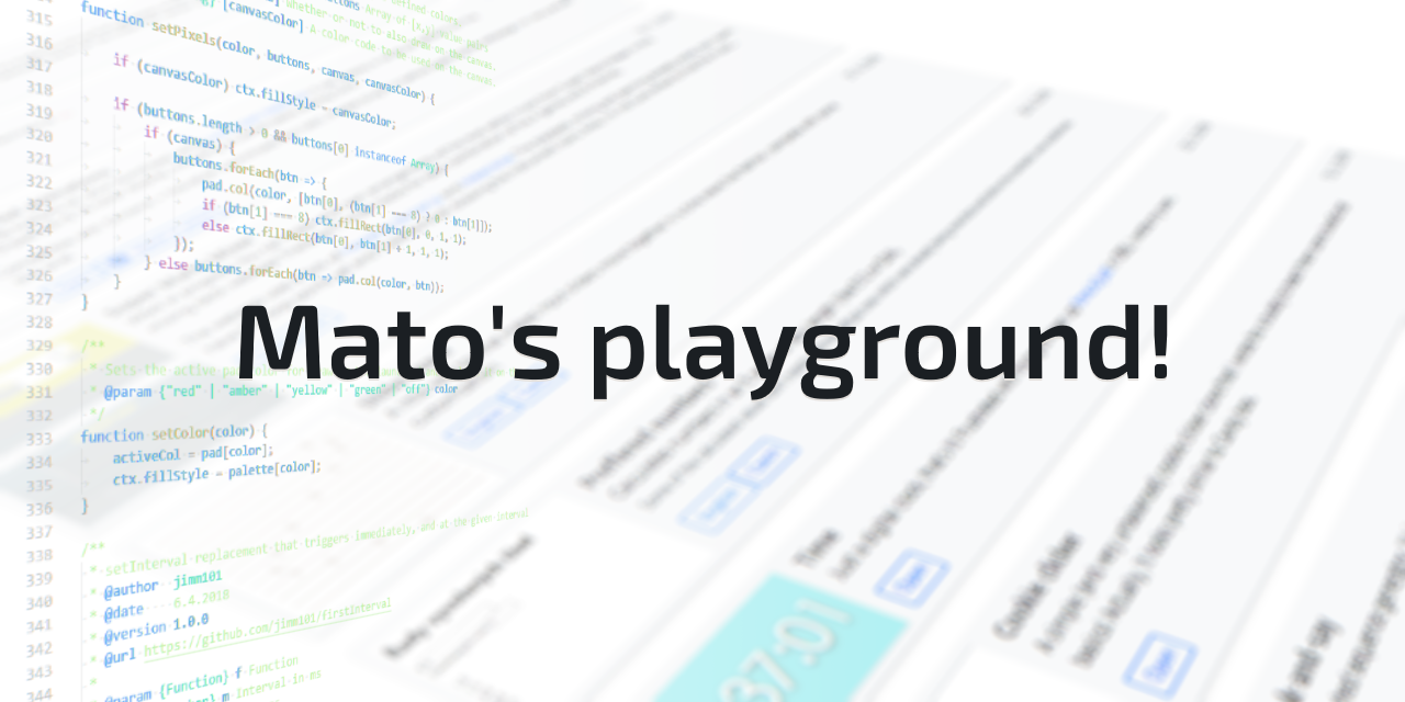 GitHub - Matojeje/playground