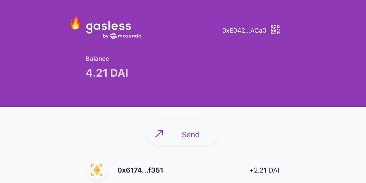 GitHub - mosendo/gasless: Send DAI without ETH in your wallet