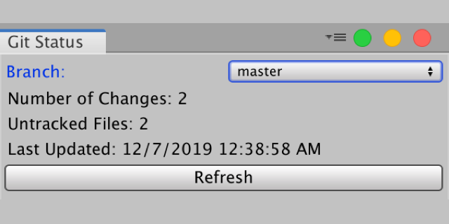 Github Candycodedgitstatus 🔧 A Simple Git Status Panel For Unity