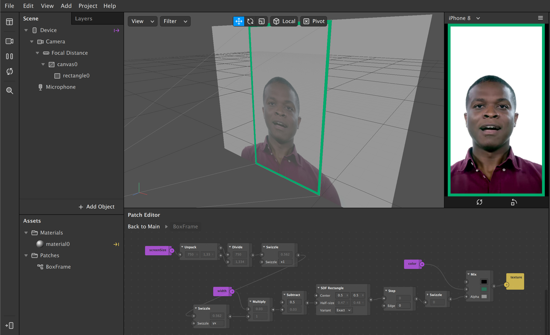 GitHub - positlabs/spark-box-frame: Simple colored box frame for Spark AR