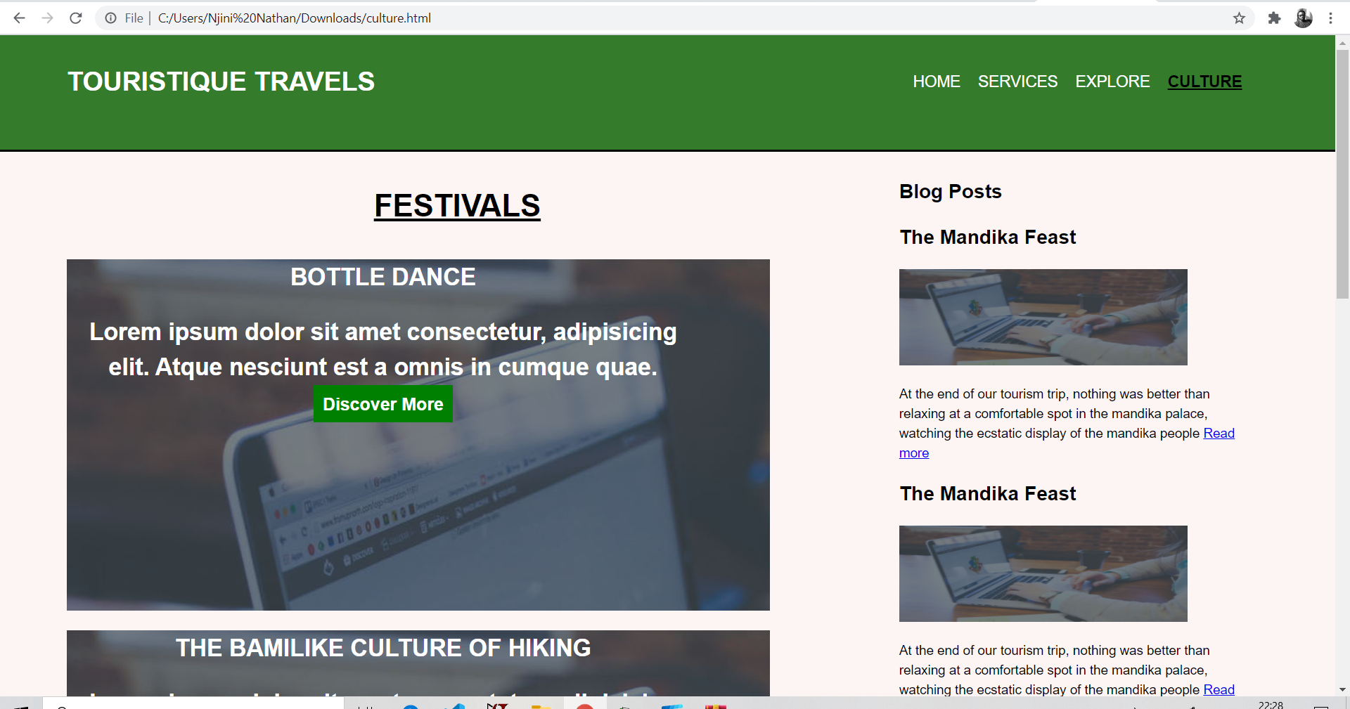 GitHub - njininathan/Touris: A simple website template I created to ...