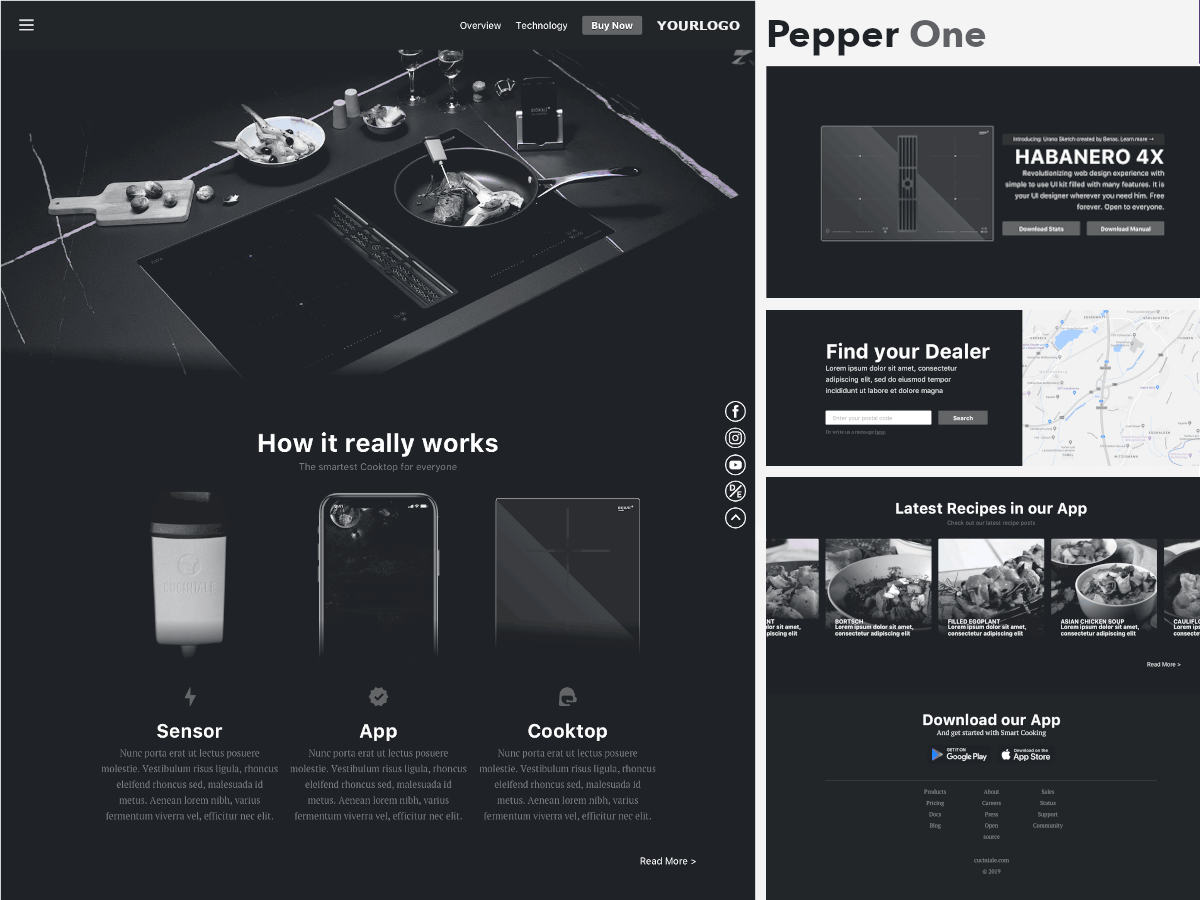GitHub - chooomedia/pepper-one: Dark UI Wordpress Template based on Wp-Starter-Theme with Bootstrap4