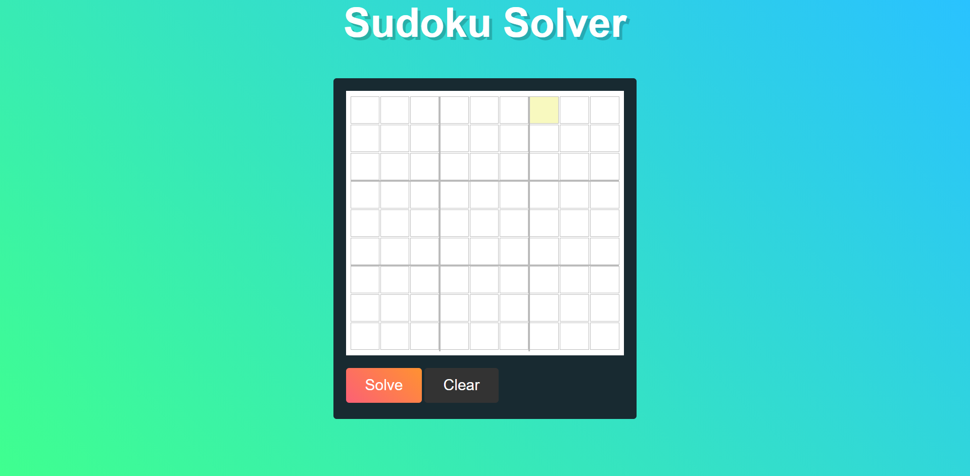 GitHub - jitusd9/SudokuSolution: A sudoku solver application