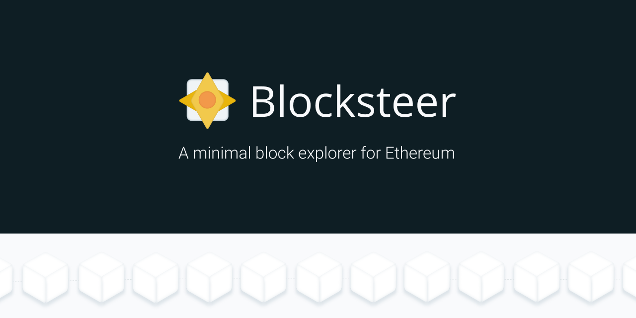 GitHub - yenargy/blocksteer: A block explorer for the Ethereum ...