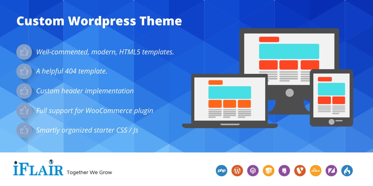 GitHub - iflair/wp_custom_theme: Standard Custom Wordpress Theme