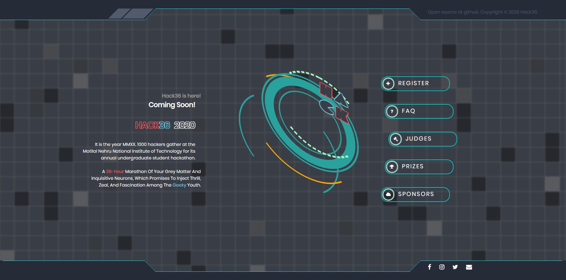 GitHub - jewel998/hack36-2020: This is the official website of HACK36 2020, MNNIT Allahabad.