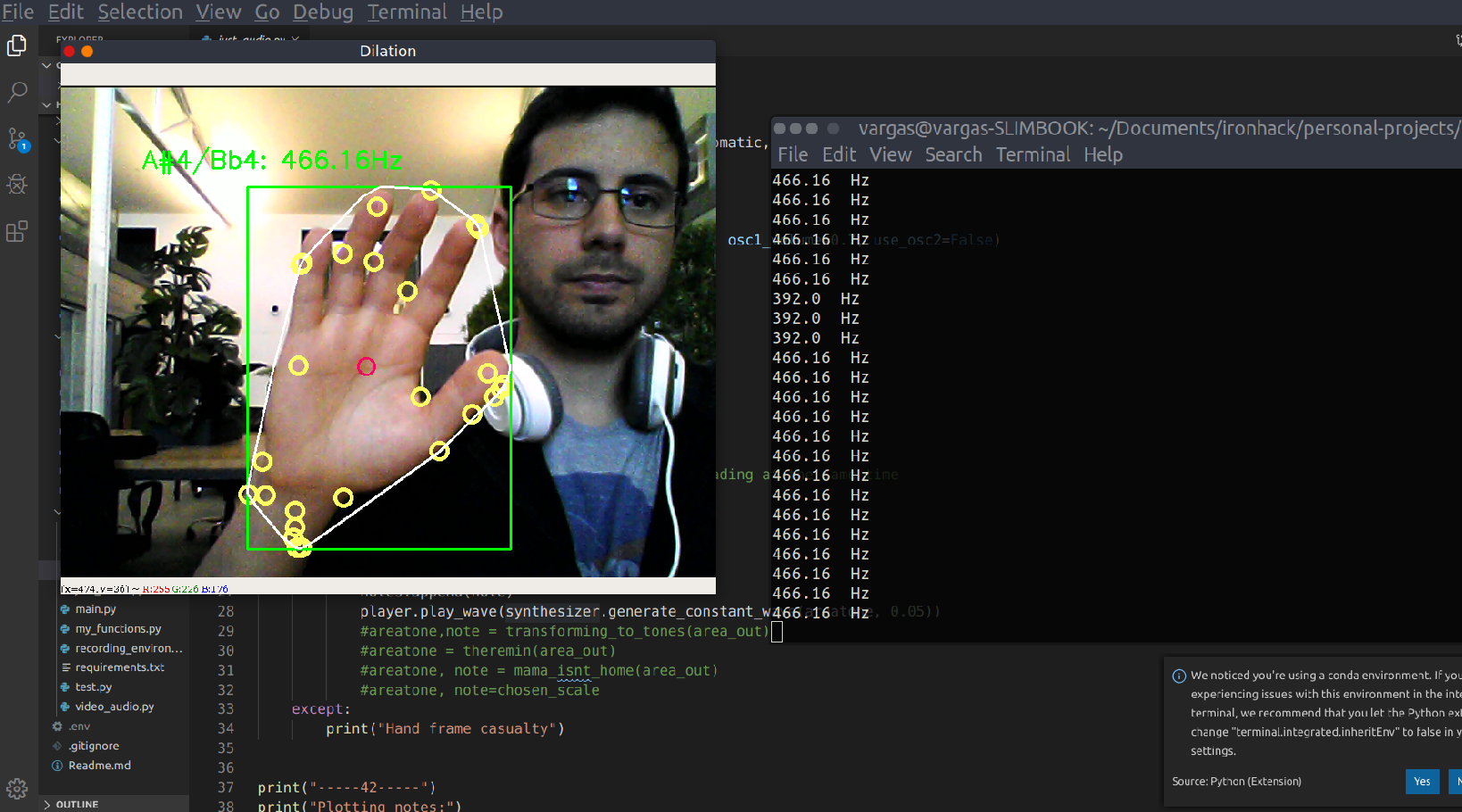Github Albertovpd Hand Dance Play Real Time Music With Your Hand