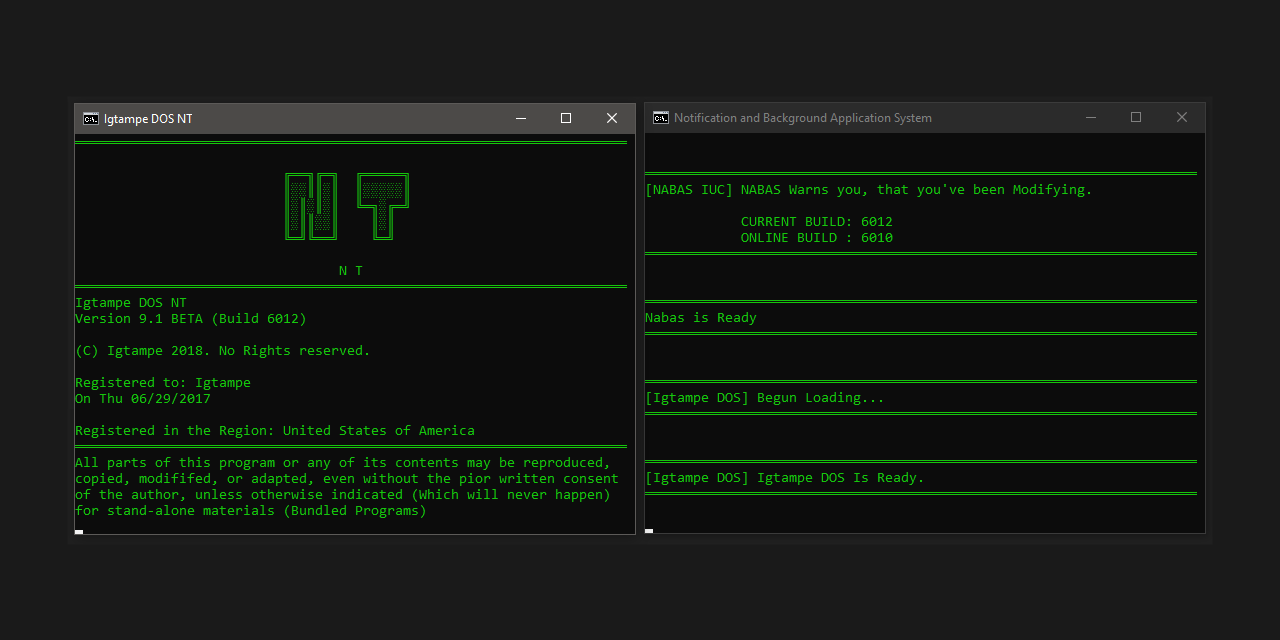 GitHub - igtampe/IgtampeDOS: A *really* old fake OS project that was ...