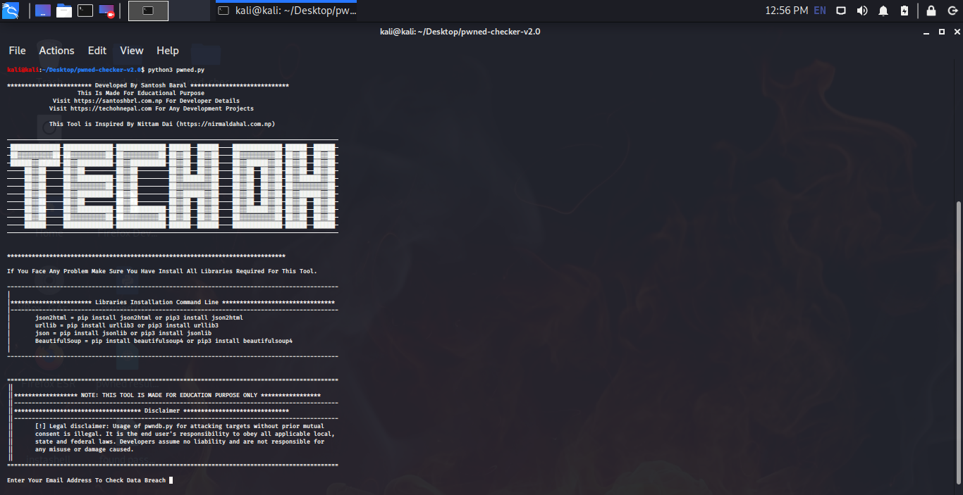 GitHub - santoshbrl5/pwned-checker-v2.0: This tool is all about checking details of emails ...