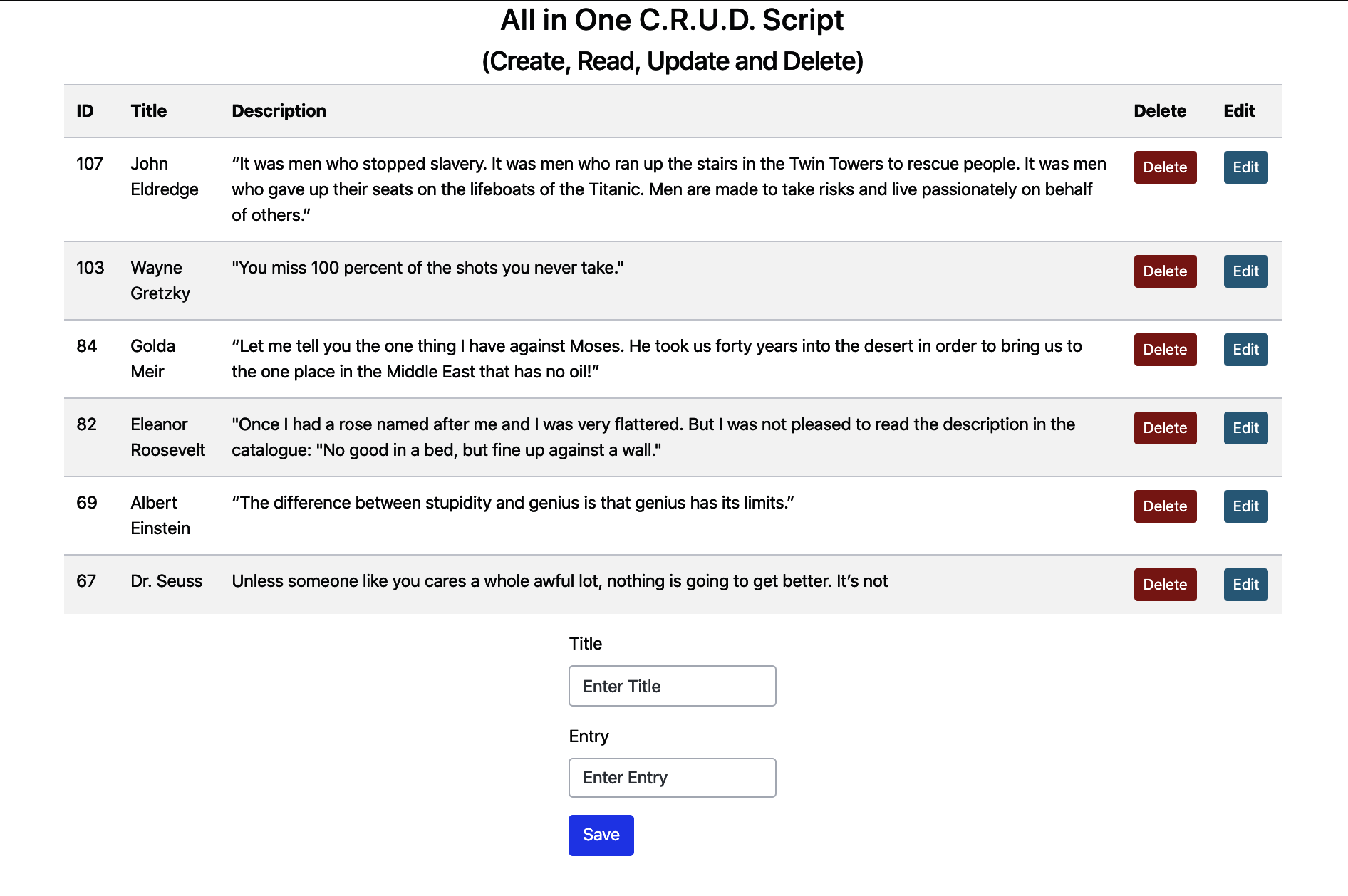 GitHub - sherirosalia/Single_Page_CRUD: CRUD application that easily ...