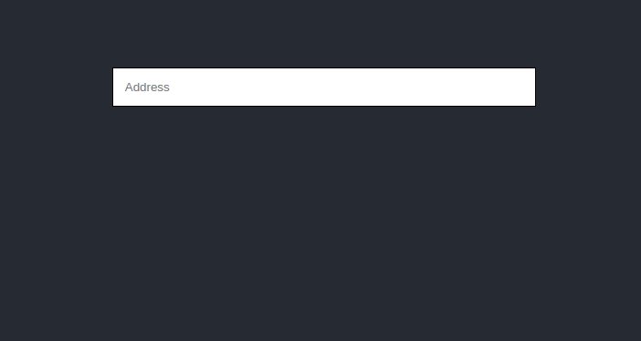 GitHub - alDuncanson/react-address-autocomplete: An easy to use text ... GitHub - alDuncanson/react-address-autocomplete: An easy to use text ...