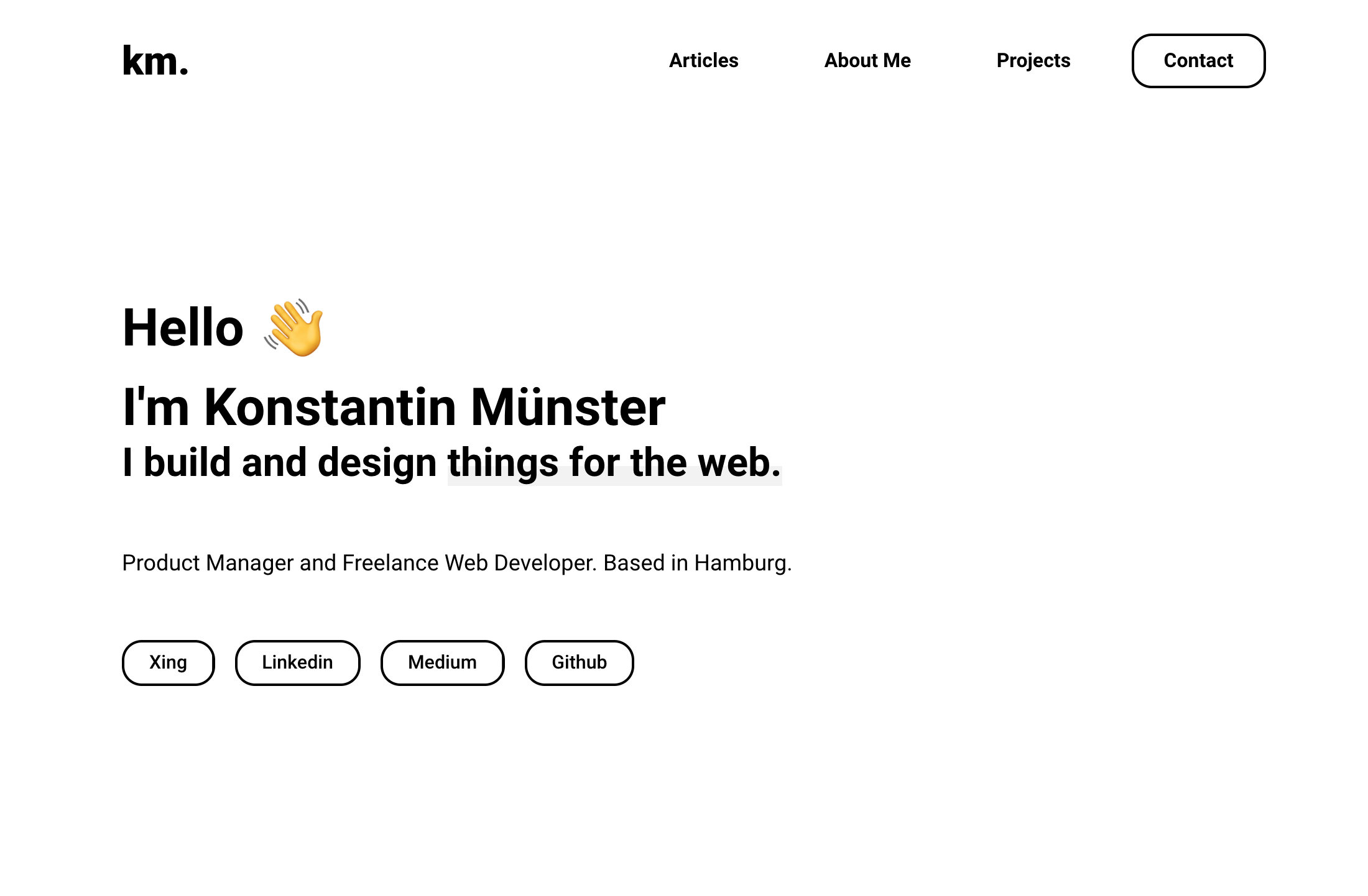 GitHub - konstantinmuenster/gatsby-portfolio: Portfolio / Personal ...
