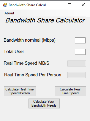 GitHub - ATom4869/Bandwidth-Share-Calculator: The Build For Bandwith ...
