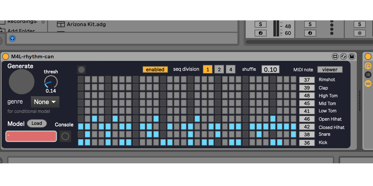 Github Naotokui M4l Creativegan Rhythm Rhythm Gan Can Player For Ableton Live Max For Live