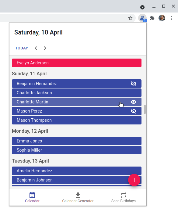 GitHub - zagushka/birthday-calendar-extractor: Birthday Calendar ...