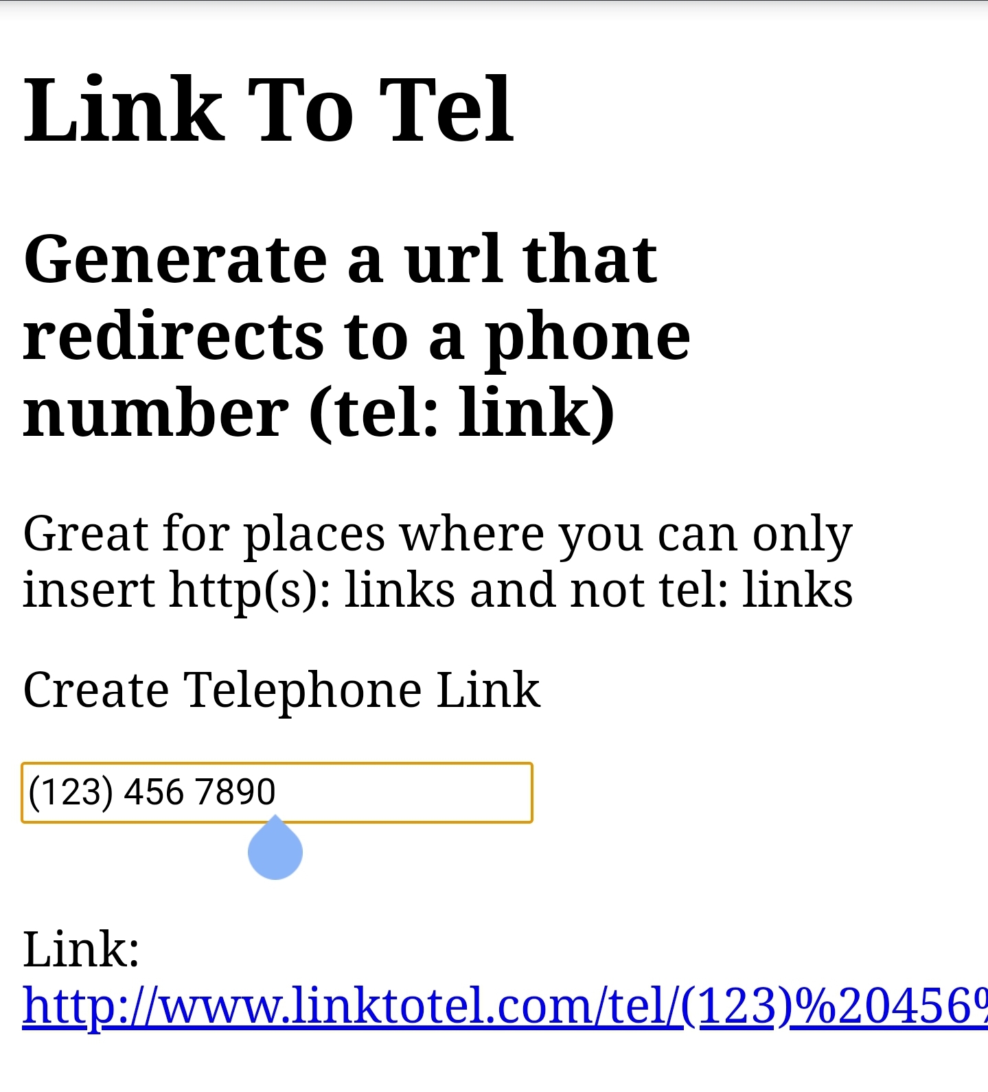 GitHub - arye-eidelman/link-to-tel: An app for redirecting an http(s) web link to a phone number ...