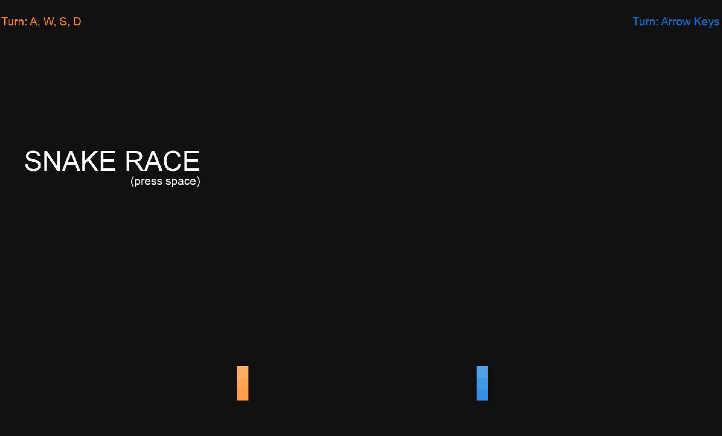 GitHub - Wirt4/racing_snakes: a two-player spin on the snake game