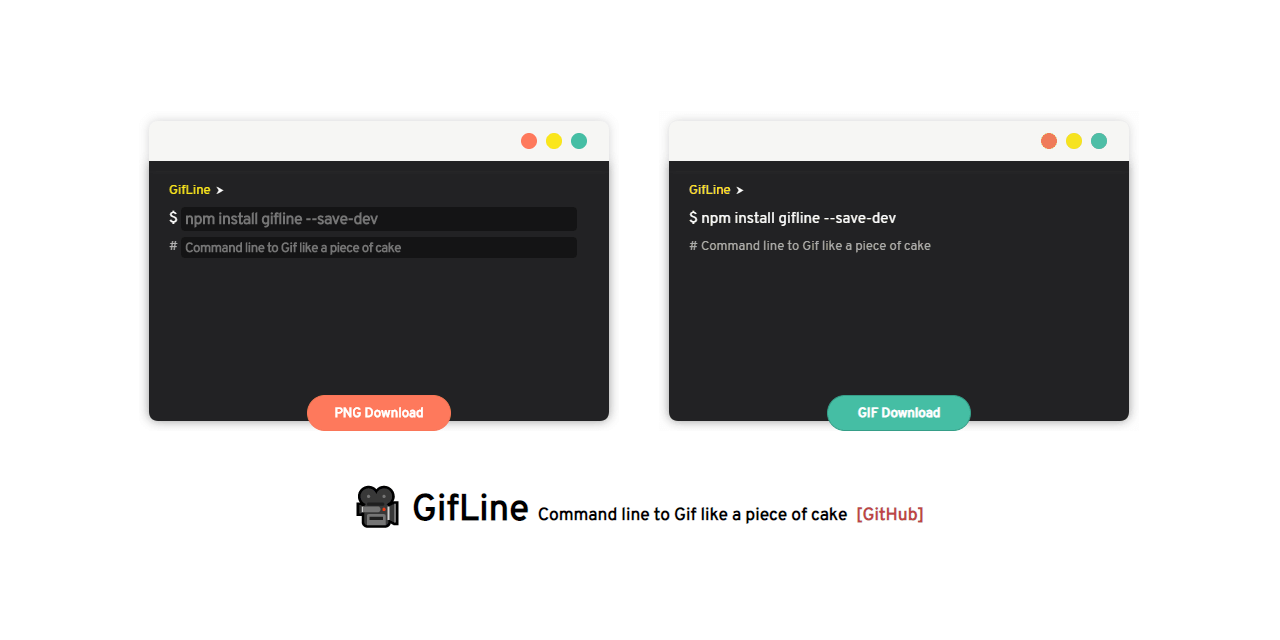 GitHub - dalirnet/gifline: Command line to Gif like piece of cake