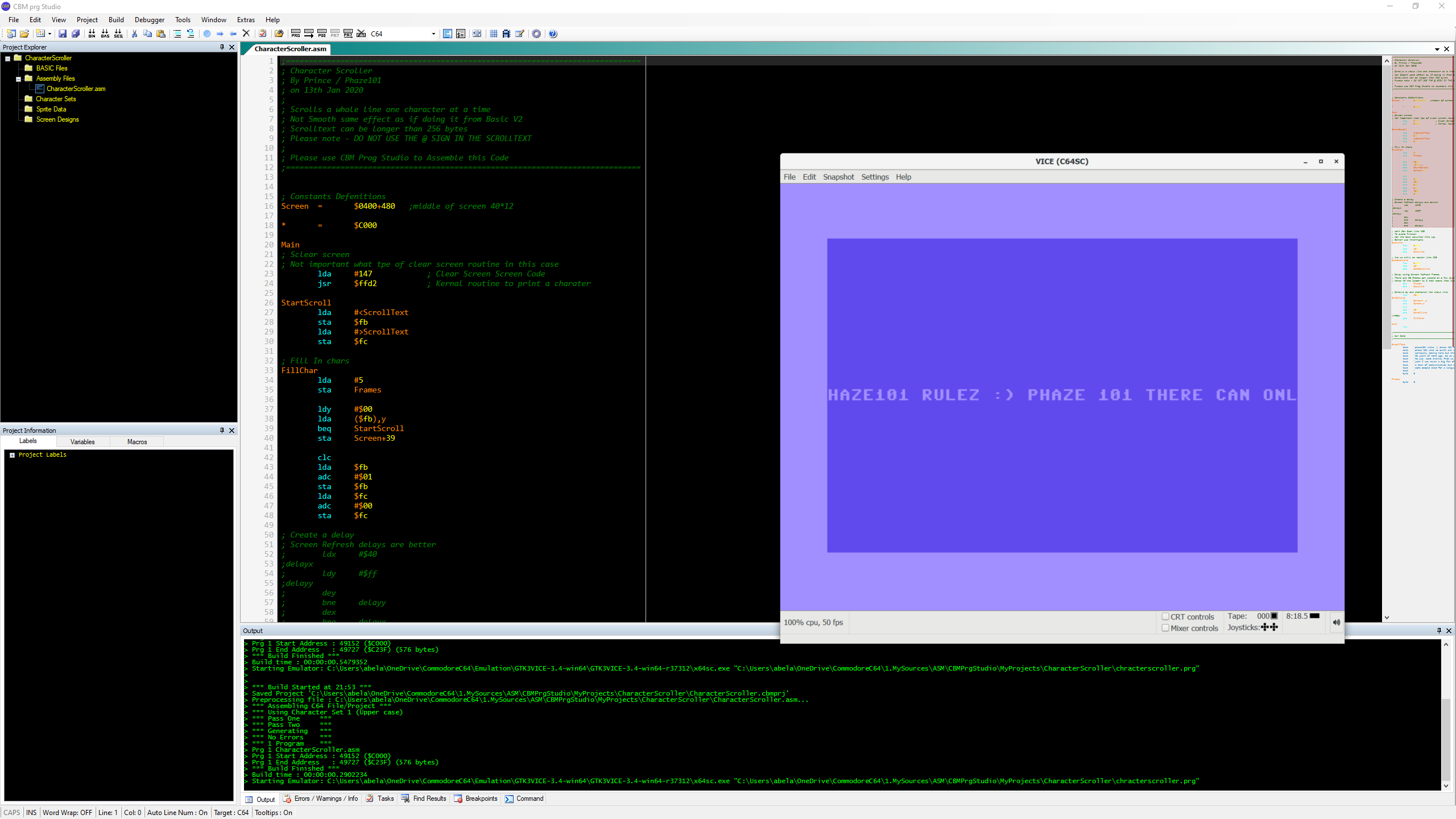 GitHub - phaze101/C64-Dev: Other Assembly routines that I do along the way