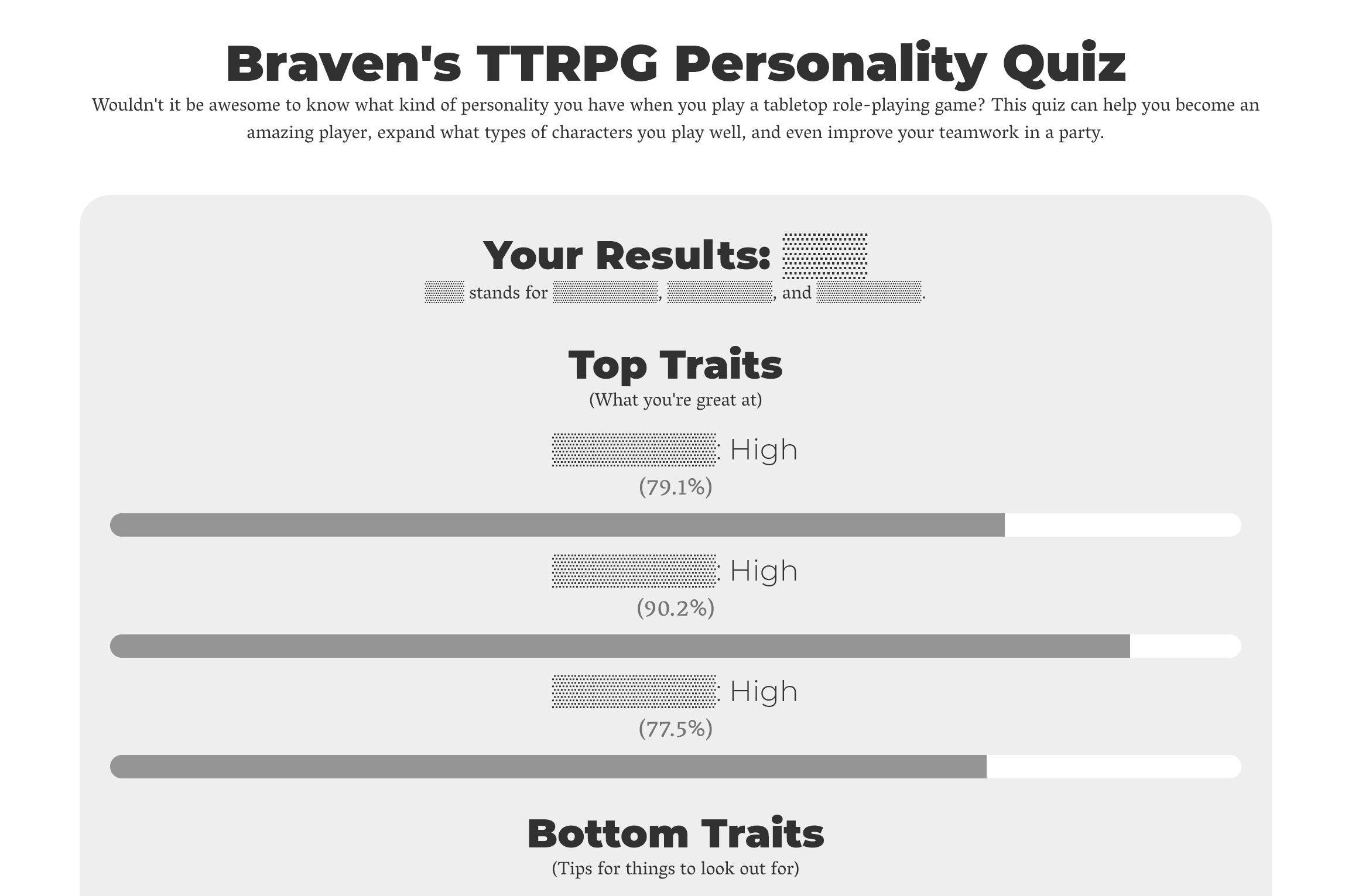 GitHub - frankelavsky/braven-quiz: This is the code for Braven's Personality Quiz, a 40-question ...