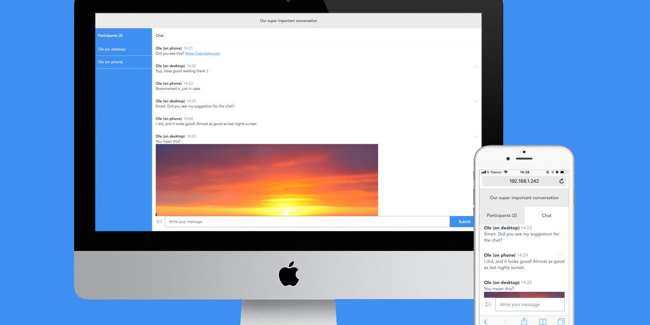 GitHub - olefjaerestad/chat-application: A chat application built using ...