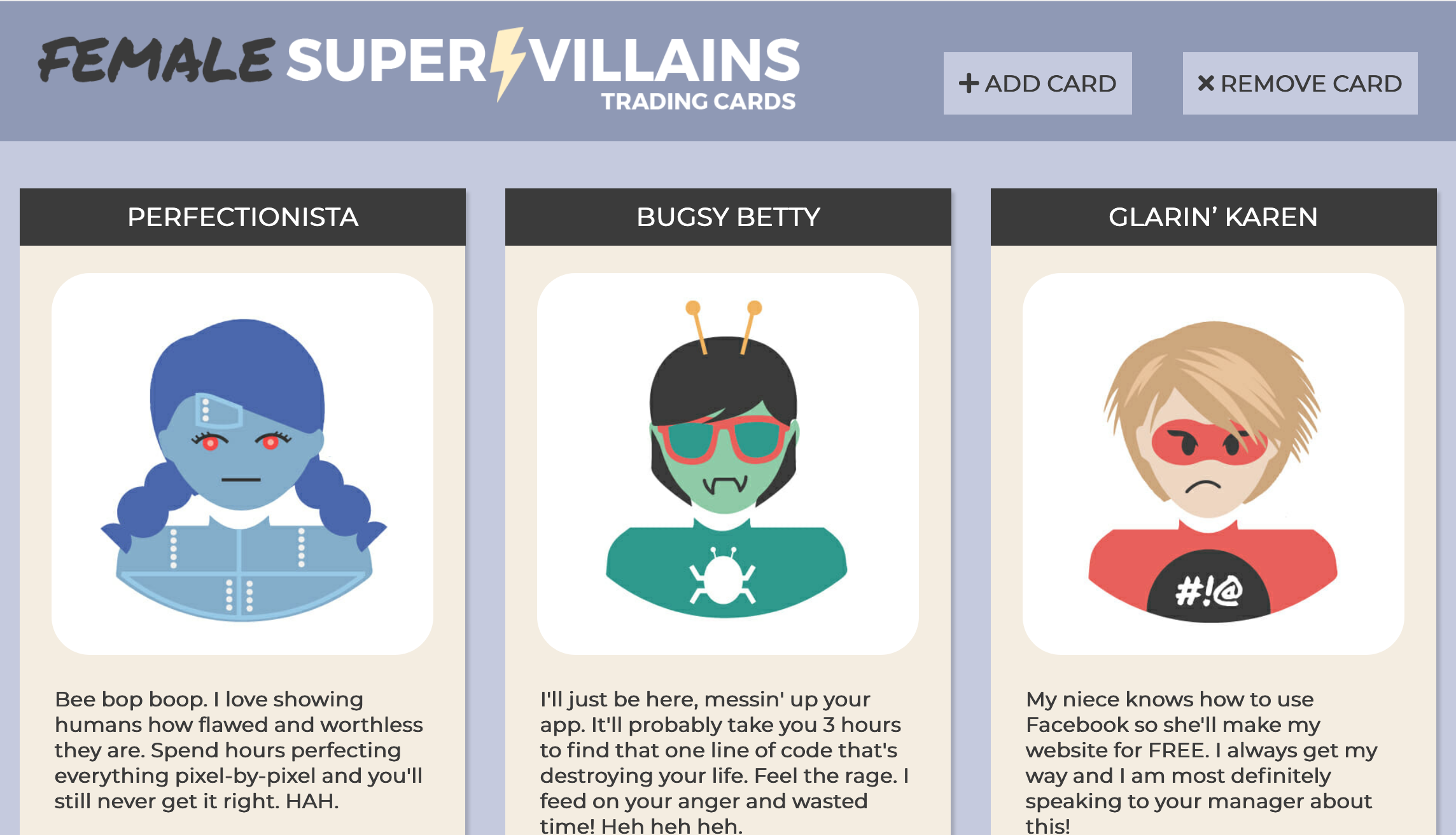 GitHub - adriculous/female-supervillain-trading-card-template-ver: This ...