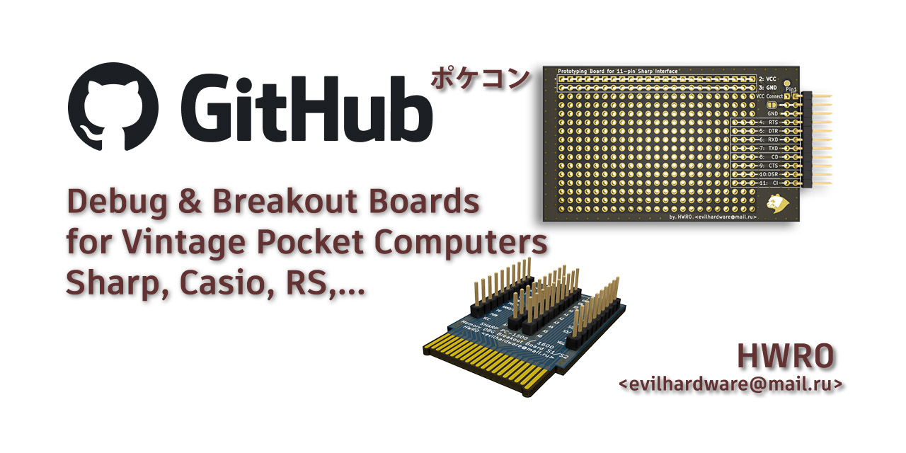 GitHub - hwreverse/PokeconDebug: Breakout & Debug Boards for Vintage ...
