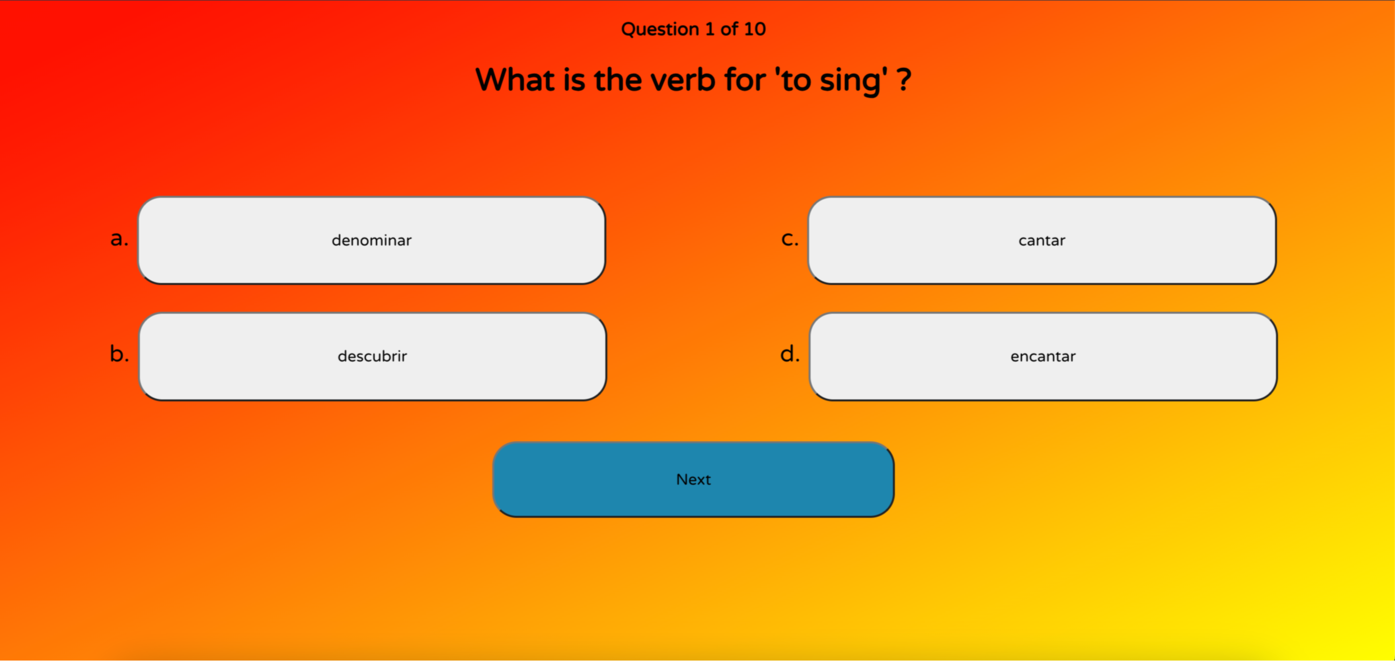 GitHub - ARodriguezHacks/speedy-spanish-quiz: Spanish Quiz App built ...