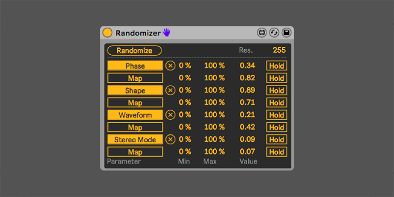 GitHub - jcrbcn/m4l_randomizer: A Max For Live randomizer in the ...