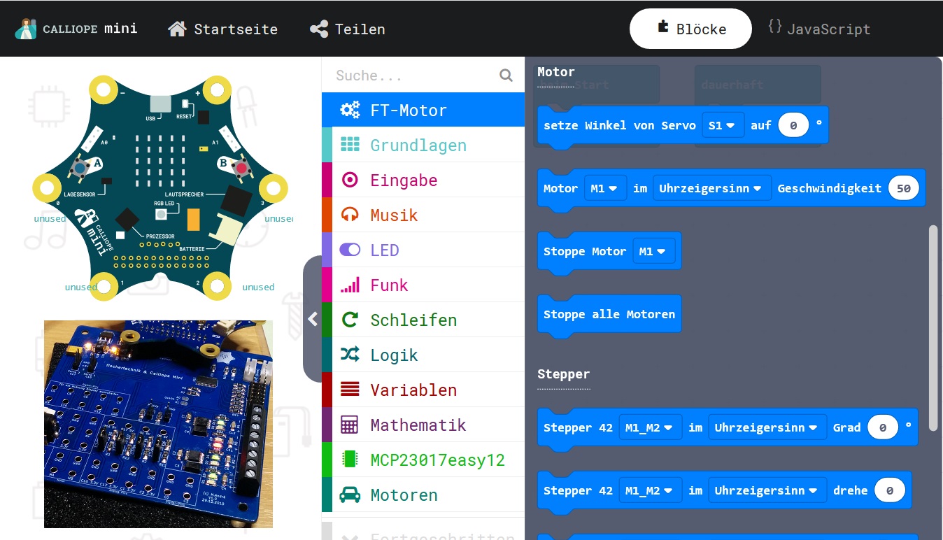 GitHub - MKleinSB/pxt-fischertechnik-motor: Blöcke für das fischertechnik Motorboard für ...