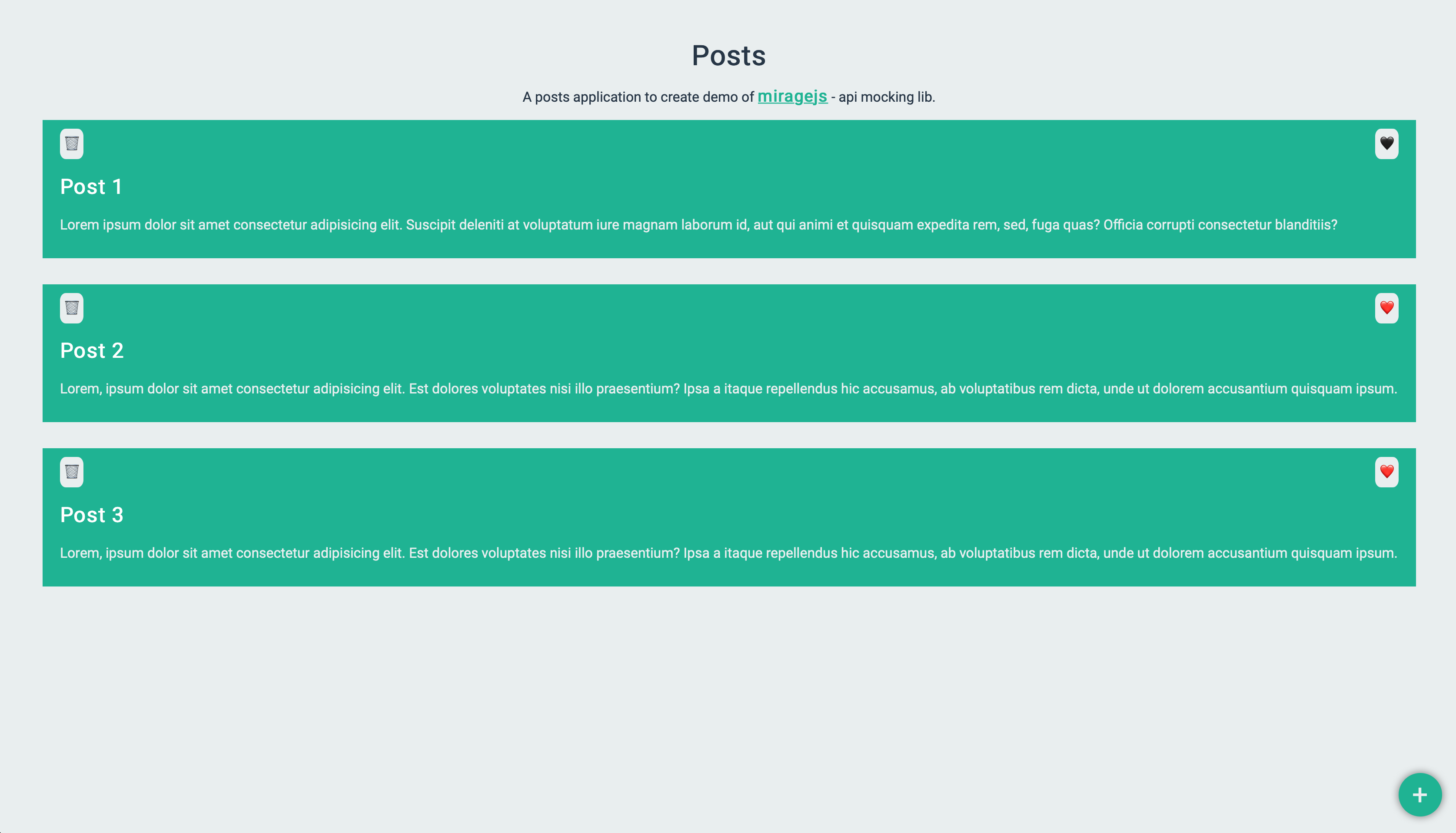 Github Smkamranqadri Angular Mirage Sample A Posts Application To Create Demo Of Miragejs