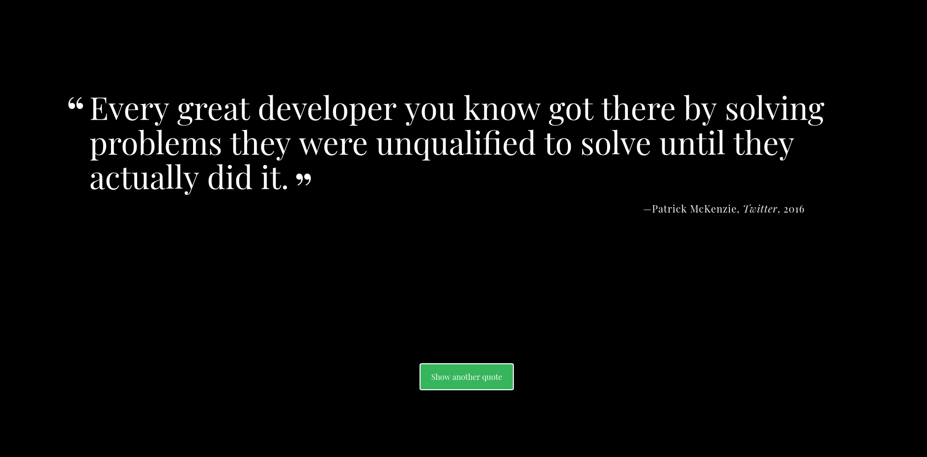 GitHub - nlpope/techdegree-project-1: a random quote generator(mostly ...