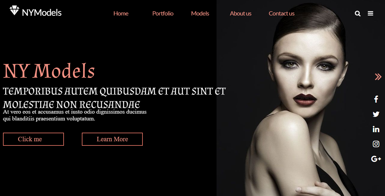 GitHub - fervorArd/NYModels: Creative web pages using html and css