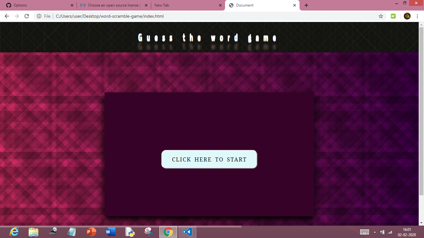 GitHub - Aanand142/Guess-the-word-game: It's a simple word guessing ...