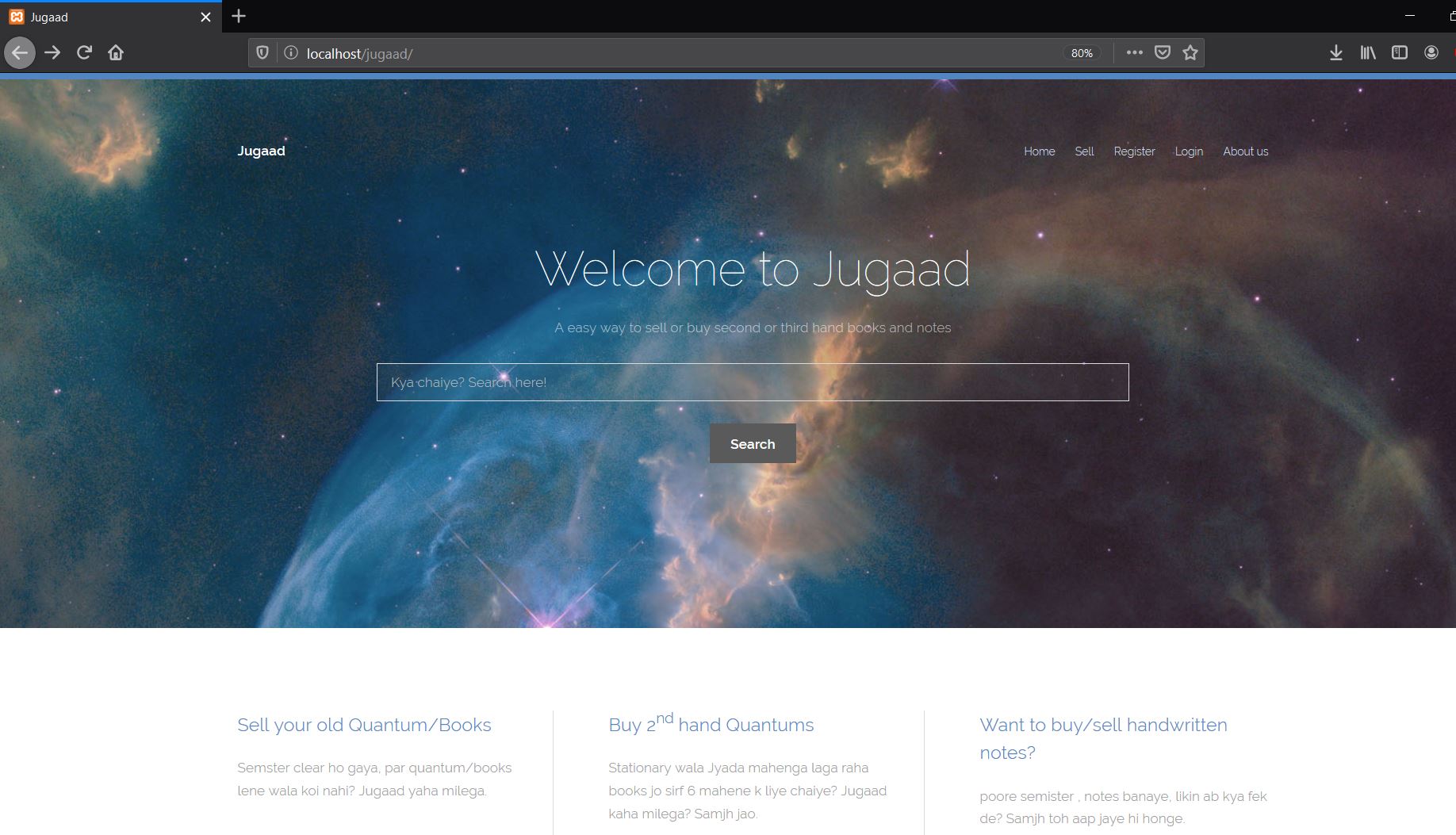 GitHub - jingax/jugaad-online-second-hand-book-market-place: Jugaad is a php framework ...