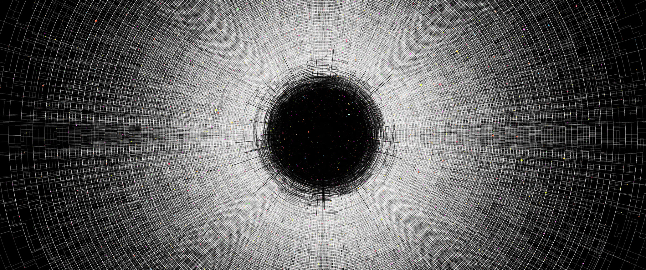 GitHub - jaredstarbell/ConcentricPaths: Maze walking concentric paths emit from a central ...