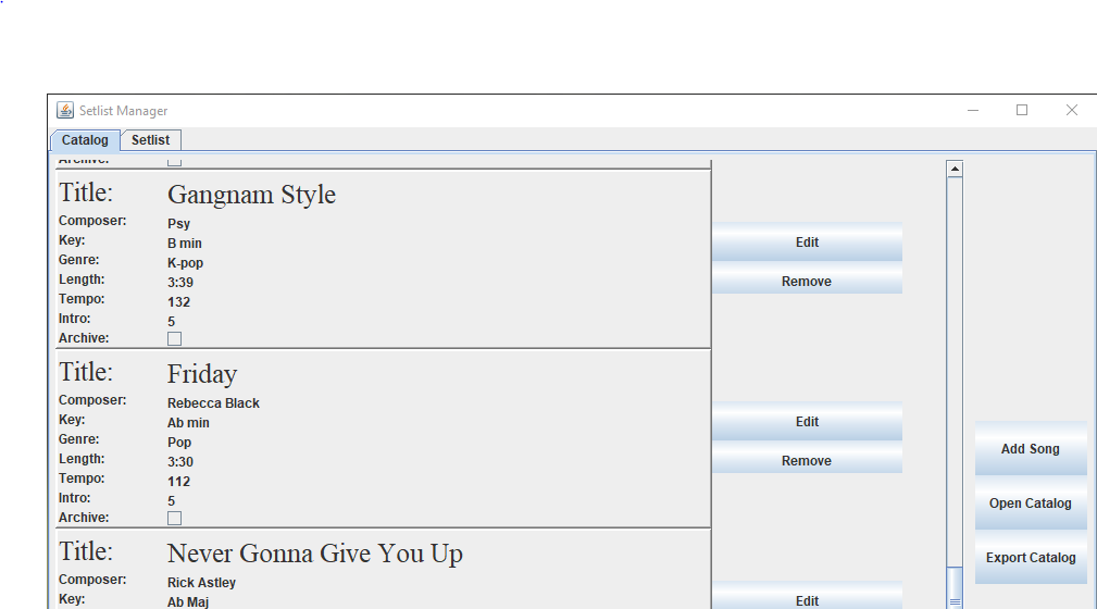 GitHub - StephenP-AL/SetlistManager: Manage songs and create semi ...