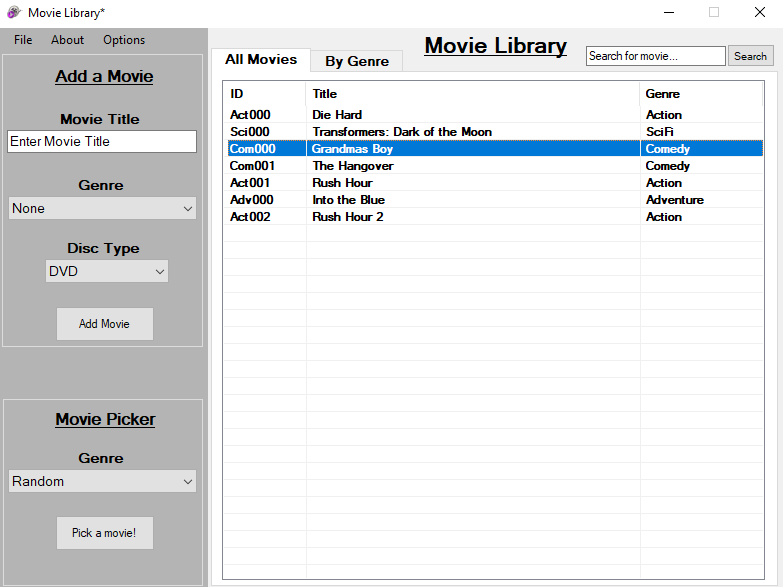 GitHub - mhoyes/Movie-Library: A tool for creating a Library of Movies ...