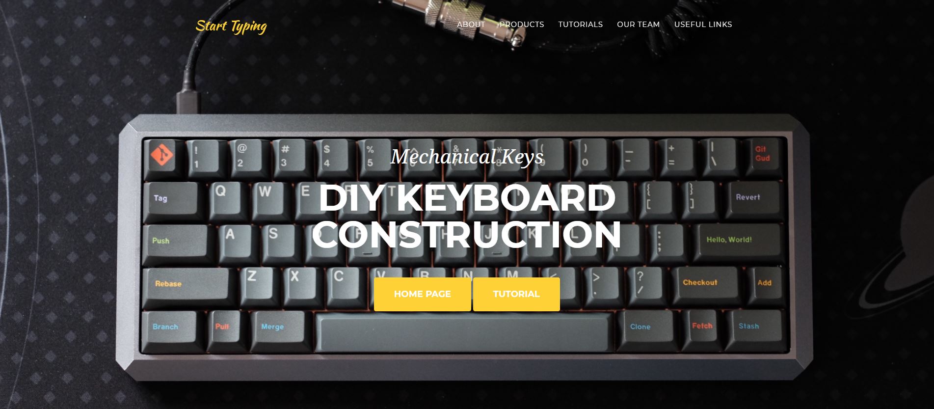 GitHub - joeyvigil/MechanicalKeys: A one page HTML theme for agencies ...