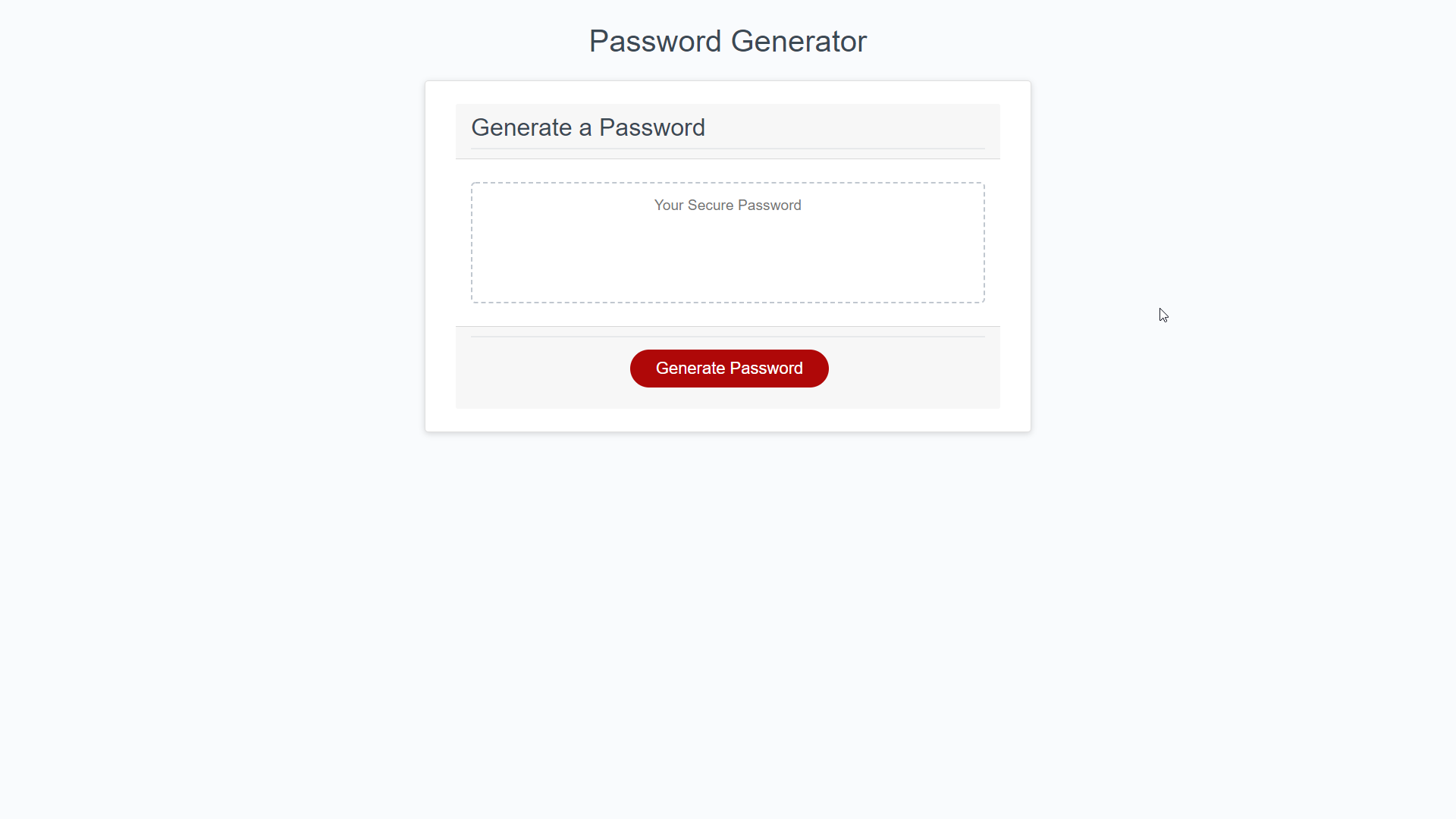 GitHub - maxtsimpson/Password-Generator: A simple modal for generating ...