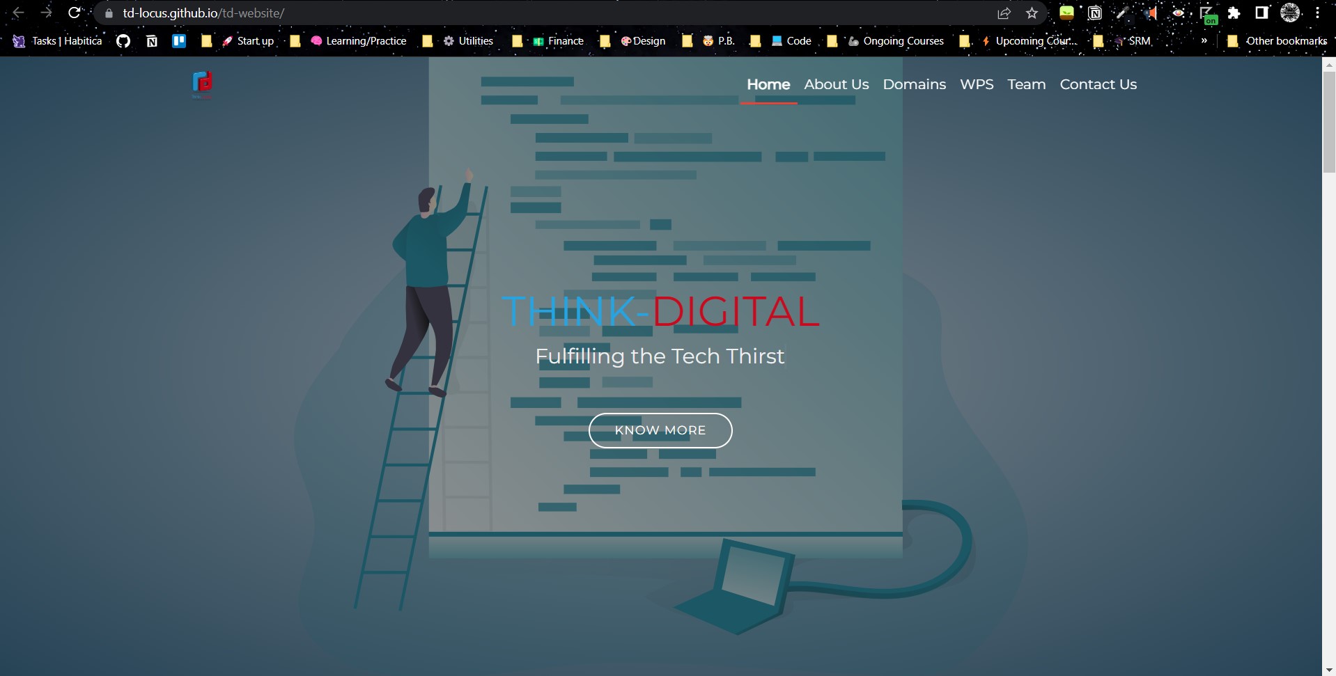 GitHub - td-locus/td-website: Our team's old website. Used till 2021 to ...