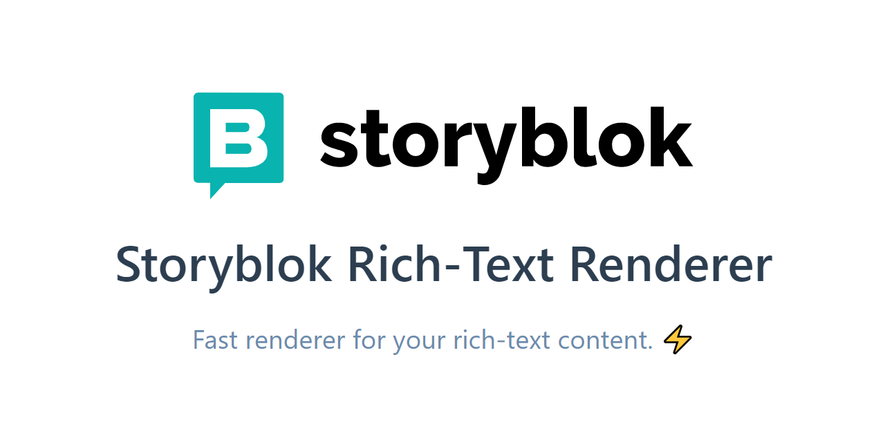 GitHub - m4rvr/storyblok-rich-text-renderer: Fast renderer for your rich-text content.