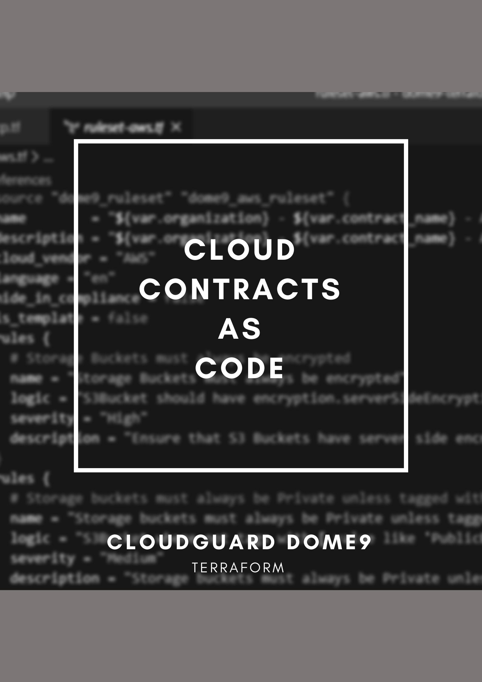 GitHub - steven-de-boer/cloud-contracts-as-code: Examples of using Dome9 Terraform provider to ...